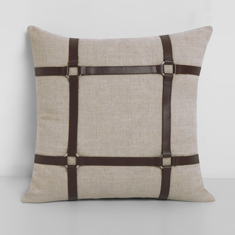Buy Sable Tack Cushion - Grey canvas classic solid & printed cushion ...